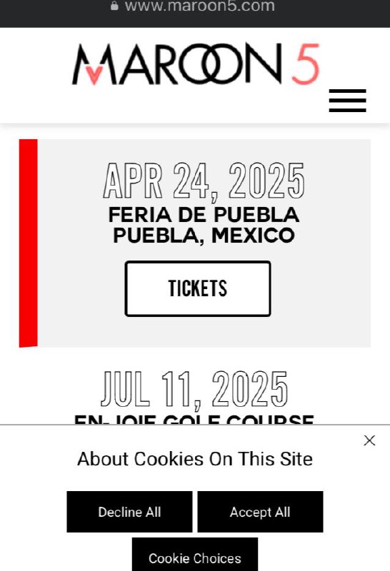 Maroon 5 y Scorpions confirman su presentación en Puebla; boletos VIP ...